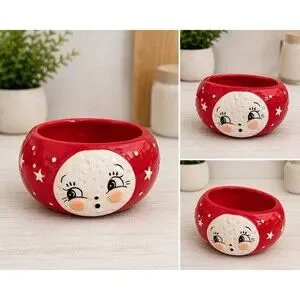 johanna parker | Dining | Johanna Parker Red Luna Moon Man Bowl ...